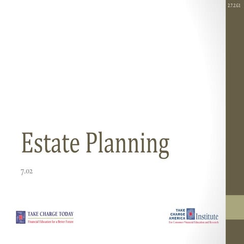 7.02 Estate Planning ppt | PPT
