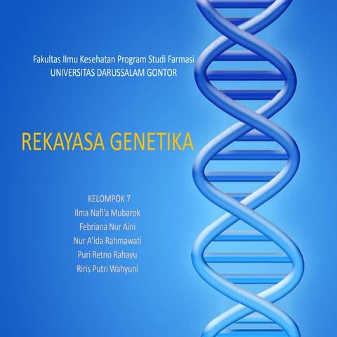Rekayasa Genetika | PPTX