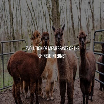 The Evolution of Meme Beasts on Chinese Internet | PPTX