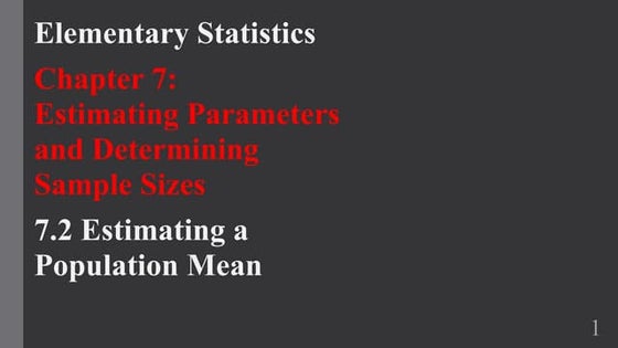 Sample size estimation | PPT