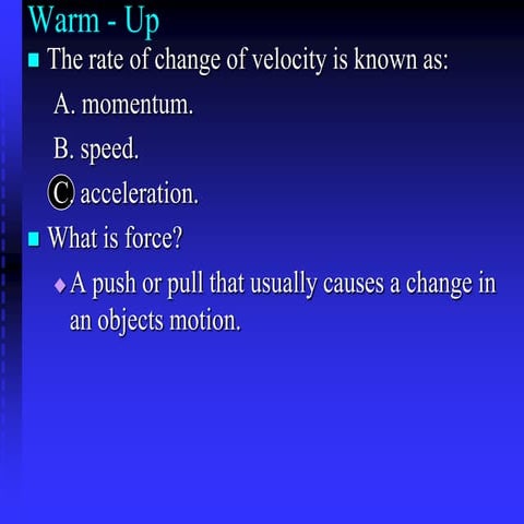 7-2 Newtons 1st Law | PPTX