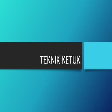 9. Teknik ketuk | PPTX
