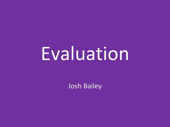 7. Evaluation | PPT