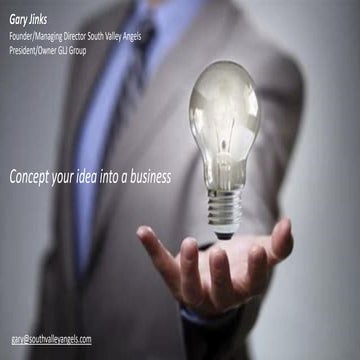 FREE! How to Conceptualize Your Idea into a Fundable Startup/Investor ...