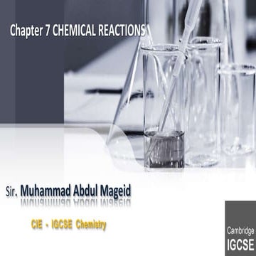 7.1 chemical reactions collision theory | PPTX | Chemistry | Science