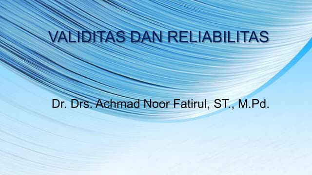 PPT VALIDITAS | PPTX