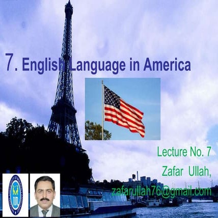 7. intro to lang. eng lang in america | PPT