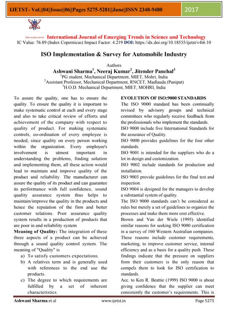 6. iso implementation a case study for an indian automobile industry ...