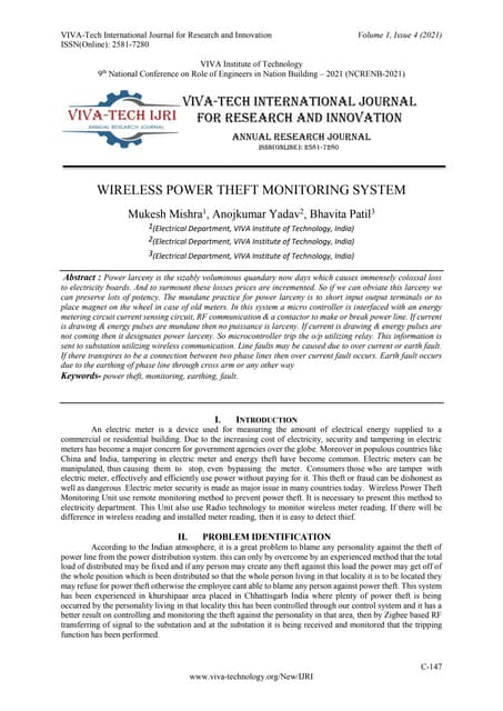 Power theft detection | PPT