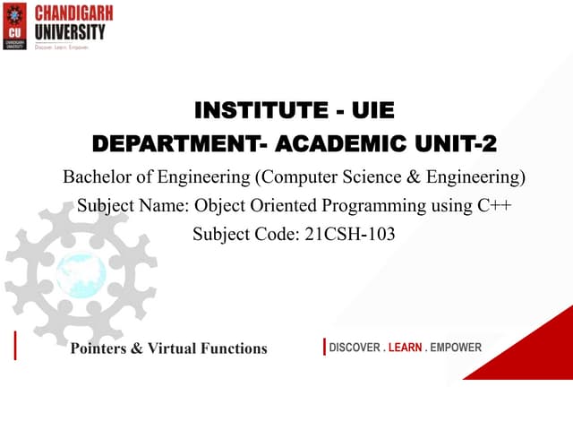 7. Pointers and Virtual functions final -3.pptx 7. Pointers and Virtual functions final -3.pptx