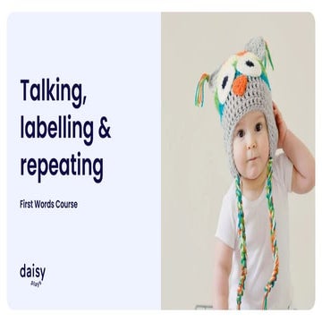 7. Talking, labeling & repeating | PPT