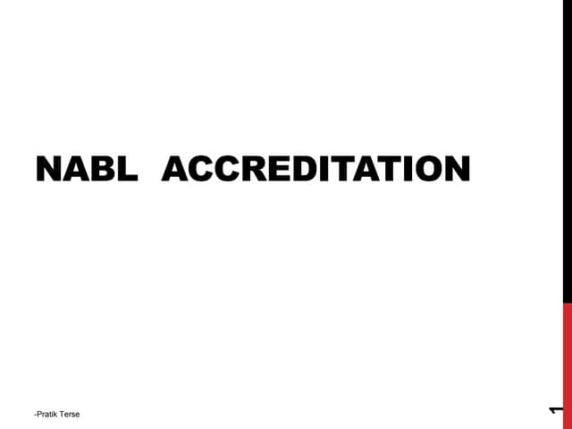 NABL ( NATIONAL ACCREDITATION BOARD DOR TESTING AND CALIBRATION ...