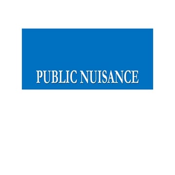 17. PUBLIC NUISANCE.pdf BNS related ipc | PDF