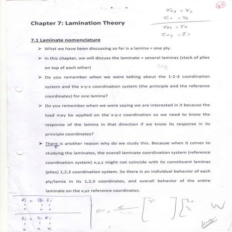Lamination theory in composite materials | PDF
