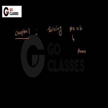 7pdf Go Classes Gateoverflow Linear Algebra Ppt