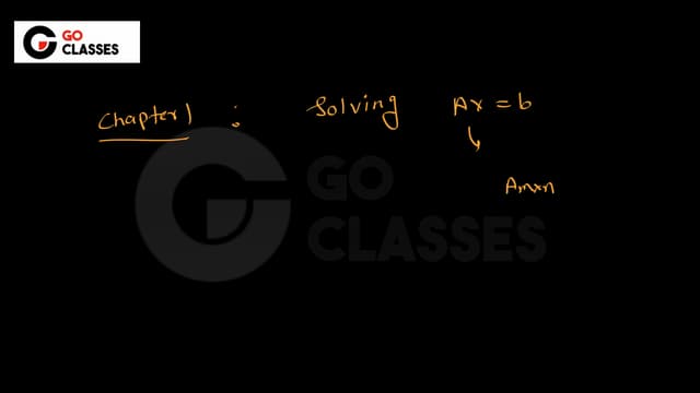 7pdf Go Classes Gateoverflow Linear Algebra Ppt
