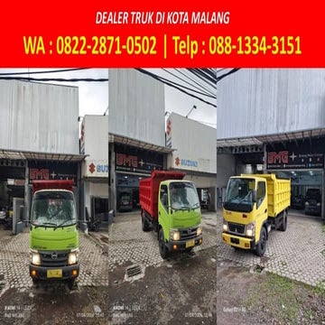 Malang, WA 0822-2871-0502 Jual Mobil Truk Bekas Jawa Timur Hino Lohan | PDF