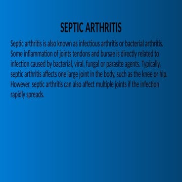 SEPTIC ARTHRITIS by sargam dange mpt.pptx