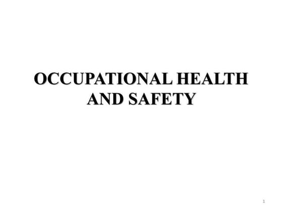 industrial hygiene | PPTX