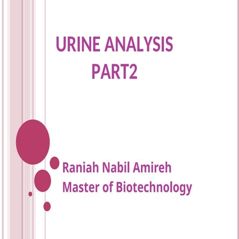Urine-analysis documentary/educationpdf. | PPT