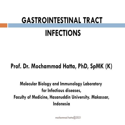 Gastrointestinal tract infection (Digestive) | PPT