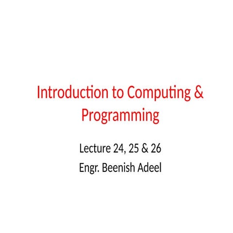 ComputerProgrammingVarialblesanddeclaration.pptx | Programming Languages | Computing