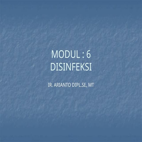MATERI KULIAH UNIT PROSES DISINFEKSI.pptx