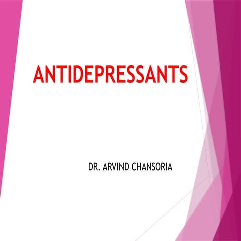 7.Antidepressants.pptx.................. | PPTX