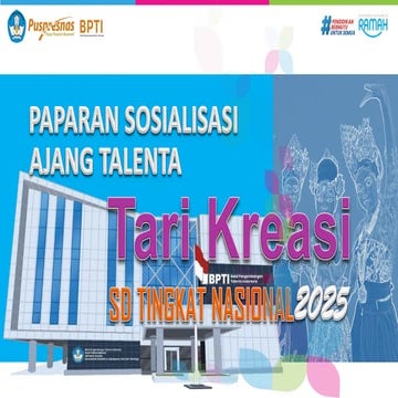 KATEGORI AJANG TALENTA TARI KREASI SD 2025 | PPT