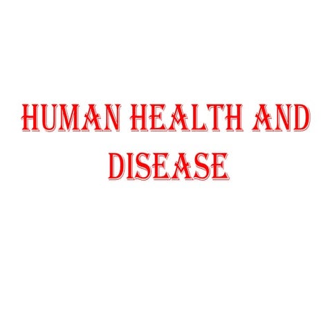 Class 12 chapter 8 Human Health and Diseases | PPTX