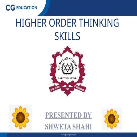 Presentation On Higher Order Thinking Skills.pptx