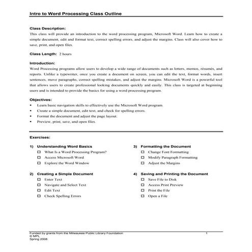 7. Intro to Word Processing.pdf IT for medics | PDF