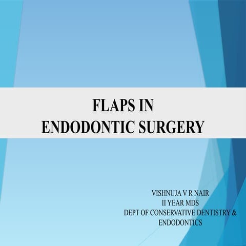 Various Flap Designs in Endodontic Surgery | PPTX
