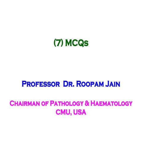 7. Genetics and Pathology class MCQs.ppt