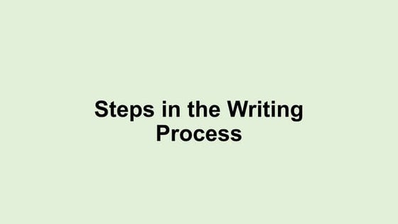 Stages of writing process, Pre writing, Drafting, Revising, Editing and ...