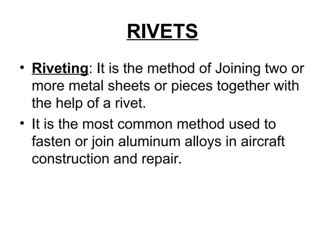 Rivet connection | PPTX