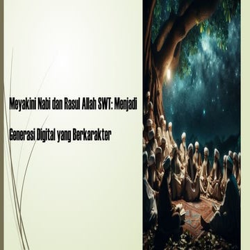7. PPT. Meyakini Nabi dan Rasul Allah SWT Menjadi Generasi Digital yang ...