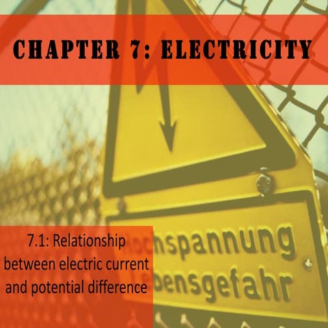 7.2 relationship between electric current and potential difference | PPTX