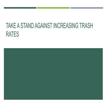 Increased City Waste Rates | PPT