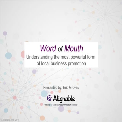 LSA Bootcamp Charlotte: Generating (Online) Word of Mouth (Alignable) | PDF | Marketing and ...