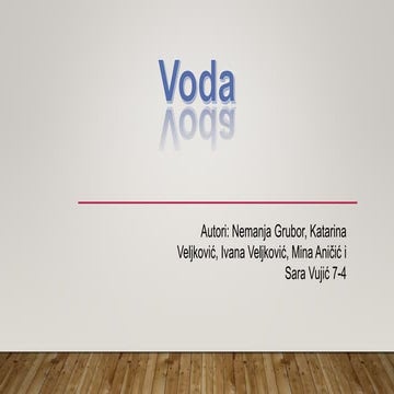 Voda | PPT
