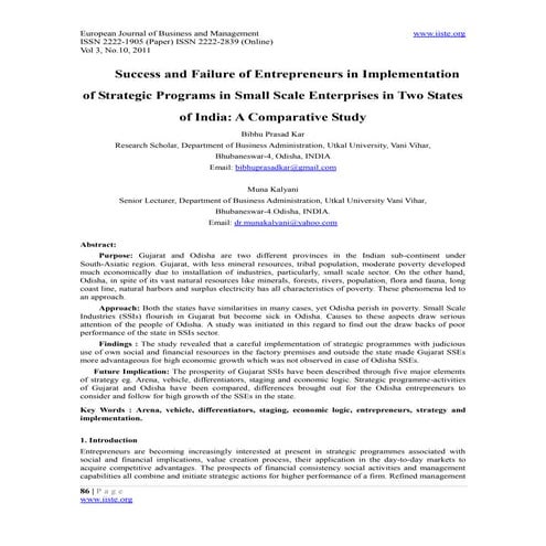 7.[86 99] success and failure of entrepreneurs in implementation of ...