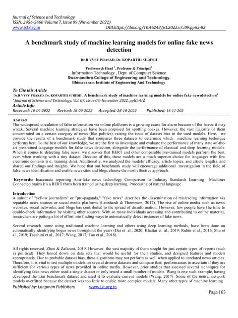 fake news detection pdf for users to use | PPT