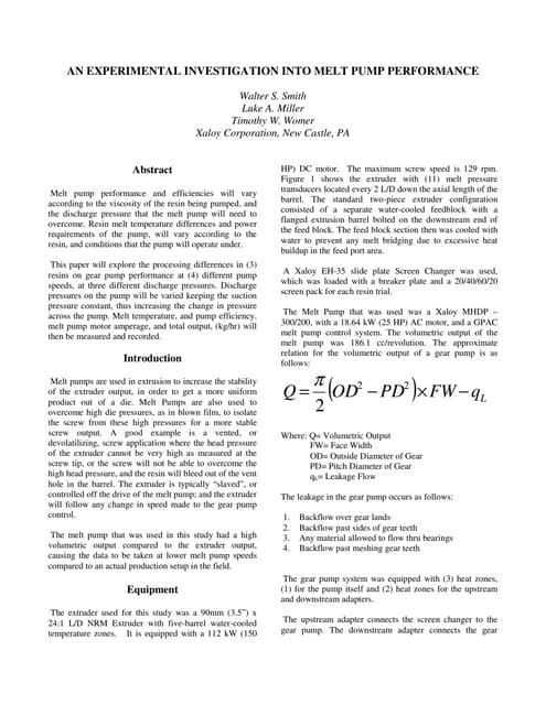 Basic Screw Geometry: Things Your Extruder Screw Designer Never Told You About Screws | PDF ...