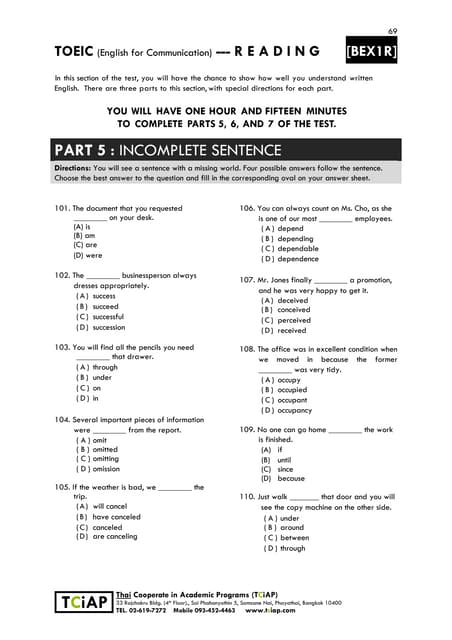 Toeic idioms | PDF | IT and Internet Support | Internet