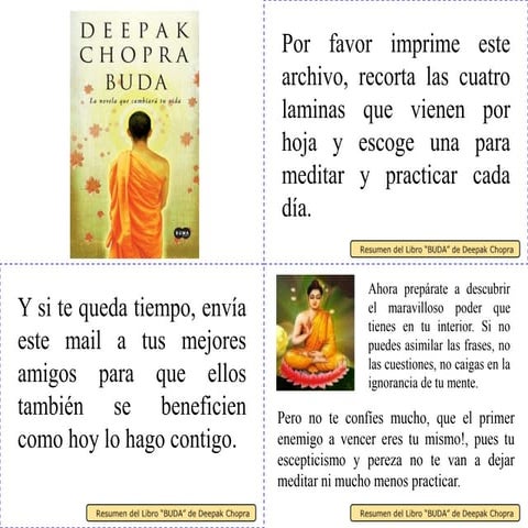 Libro BUDA resumen en frases celebres | PPTX