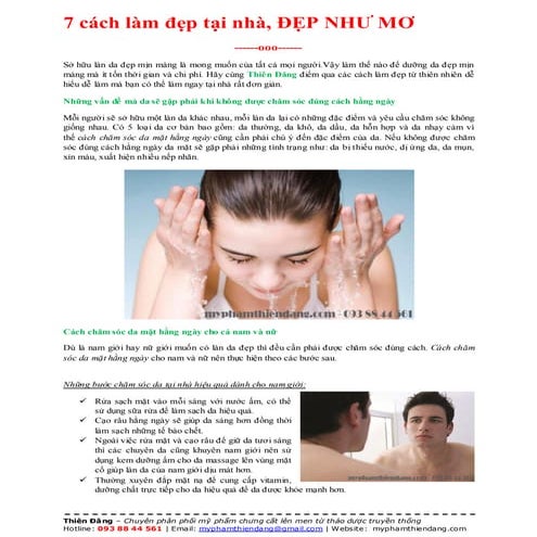 7 cach-lam-dep-tai-nha-dep-nhu-mo | PDF