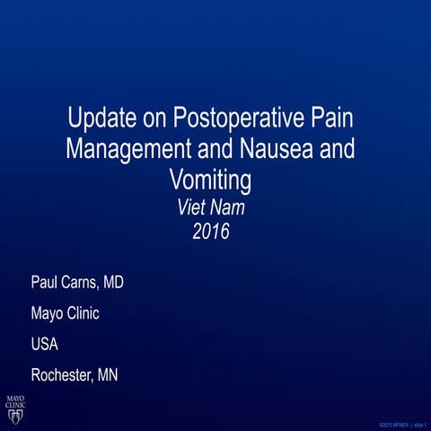 Postoperative nausea and vomiting quality improvement using the ...
