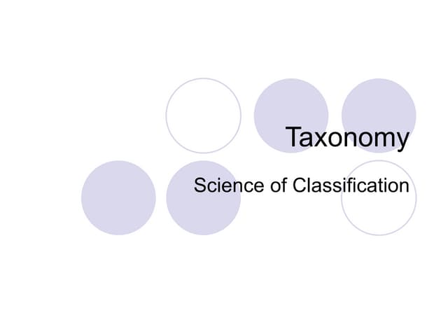 Classification of life taxonomy | PPT | Biological Sciences | Science