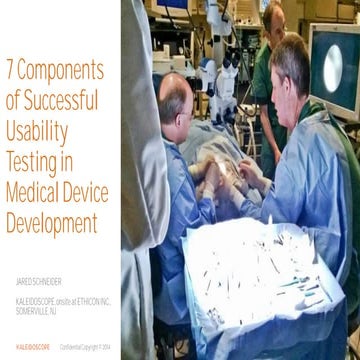 7 Components to Medical Device Usability Testing Success | PPT